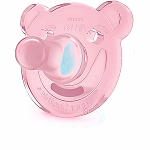 Philips AVENT Soothie Shapes Pacifier, Pink/Purple, 3-18 Months, 2 Pack, SCF194/05