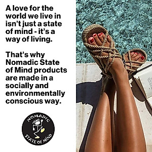 Nomadic State of Mind Lounger Sandals- Handmade Adjustable Rope Shoes – Machine Washable – Comfortable & Lightweight – Vegan Friendly – For Women & Men (Numeric_8)
