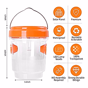 Wasp Trap, ASpace 2 Pack Wasp Traps Outdoor Hanging, Solar Reusable Yellow Jacket Trap, Easy and Efficient Capture of Yellow Jackets, bee, Fly, Fruit Flies and Other(2Pcs Orange), (ASpace-0)