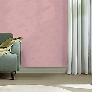 Anmon Pink Contact Paper 17.7''x118'', Peel and Stick Wallpaper Modern Self Adhesive Pink Wall Paper, Removable Renter Friendly Textured Pink Wall Paper for Wall,Cabinets, Drawers Home Decor