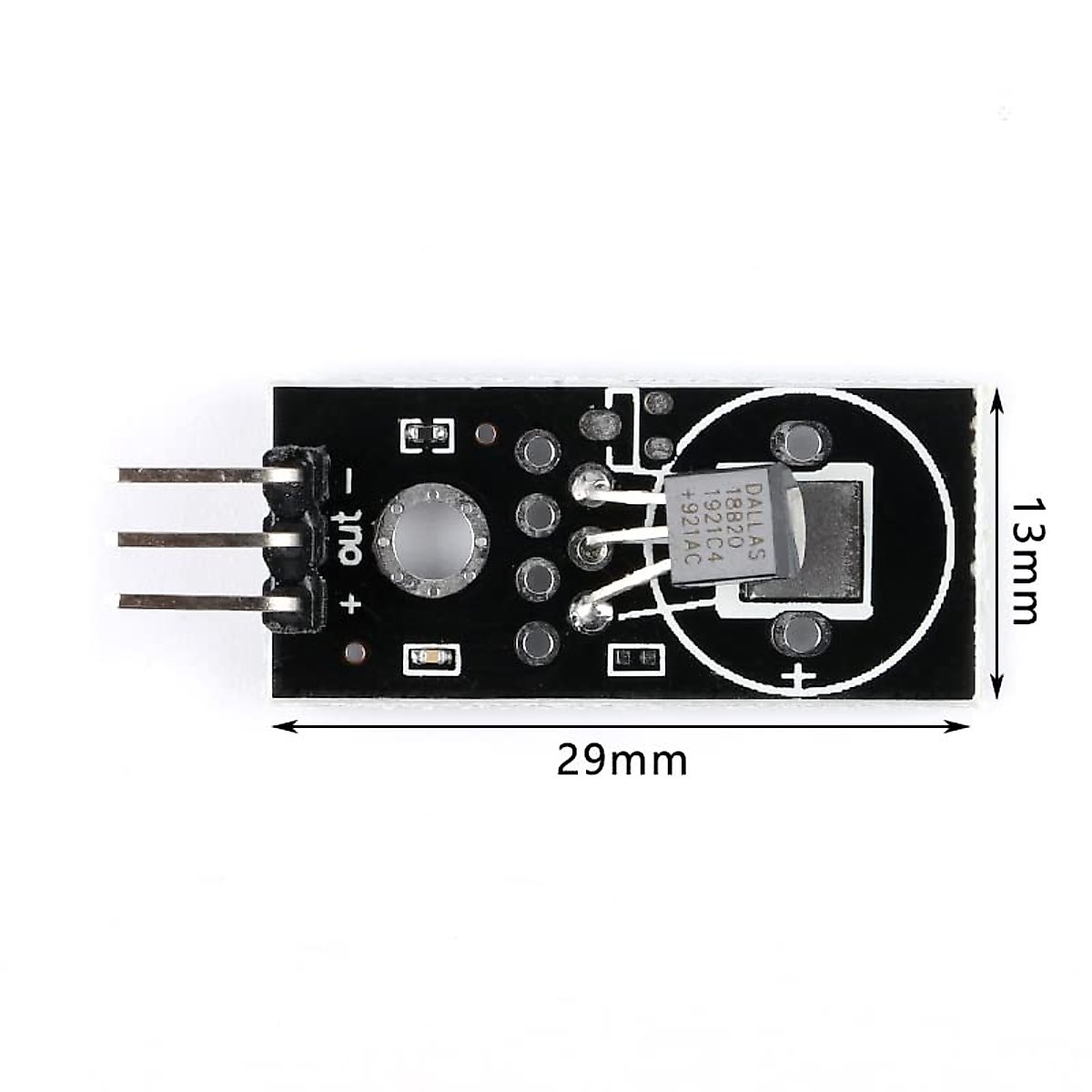 000 JESSINIE 10Pcs DS18B20 Digital Temperature Sensor Module Single Bus Digital 18B20-55~125℃ Temperature Detector