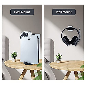 Mcbazel Headphone Stand for PS5, Headphone Hook Gaming Headset Hanger Stand Holder for PS5 Controllers/Earphones