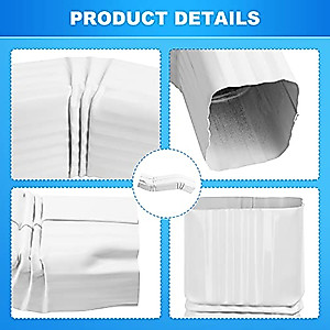 Gutter Downspout Elbow Extensions Offset 2x3 - White S-Shape [Leader Style A ]