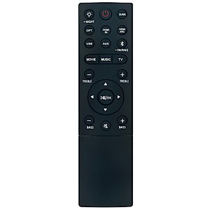 Replacement Remote Control Commander Compatible with TCL TS8212 TS8132 TS8111 Alto 8i Dolby Atmos Sound Bar Soundbar Home Theater System