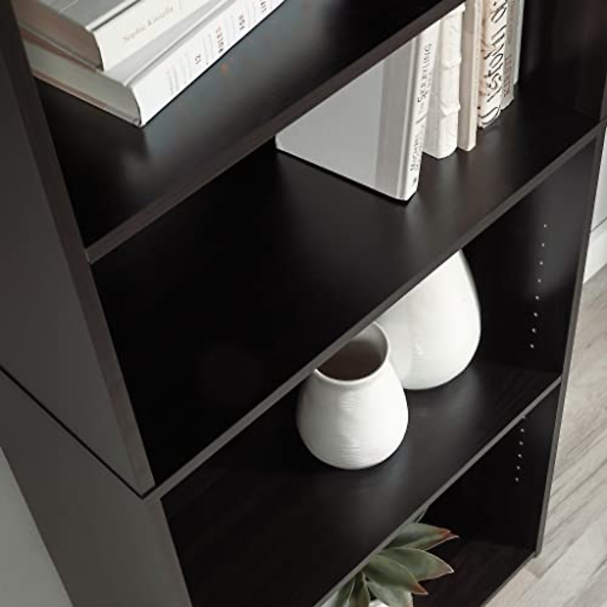 Sauder Beginnings 5-Shelf Bookcase, Cinnamon Cherry finish