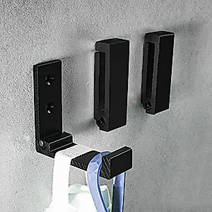 Necygoo Folding Wall Hook 10 PCS Foldable Coat Hooks Adhesive and Wall Mount Hooks for Hat Coat Clothes Towel Bag