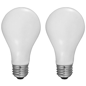 Tesler 150W Equivalent Milky 15W LED Dimmable Standard A23 2-Pack
