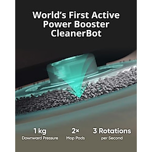 eufy Clean X9 Pro CleanerBot with MopMaster Adaptive Pressure Cleaning, 2 Rotating Mops, Carpet Detection with 12 mm Auto-Lifting Mops, Auto-Clean Station, 5,500 Pa Suction, and AI Obstacle Avoidance