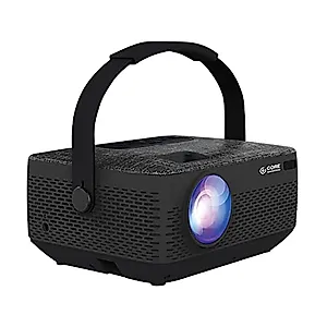 HD Portable LCD Home Theater Projector (Supports up to 1080p) with Rechargeable Battery Core Innovations CJR720BLHD