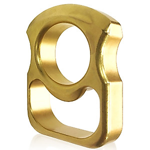 Brass Bottle Opener Handcrafted EDC Beer Bottle Opener Heavy Duty Beer Opener for Him Boyfriend Dad Husband Grandpa Father's Day Present