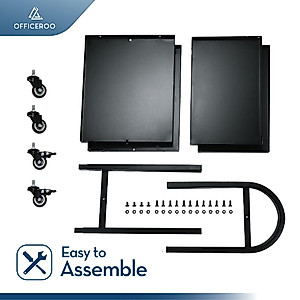 Rolling Library Book Cart – 34 Inches Tall, 100LBS Capacity Double Sided for Easy Organization - Sturdy, and Versatile Office Book Cart with 4 Lockable Wheels