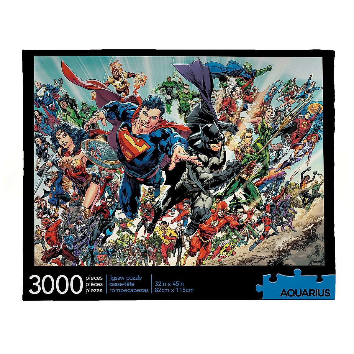Aquarius DC Comics Puzzle Cast (3000 Piece Jigsaw Puzzle) - Officially Licensed DC Comics Merchandise & Collectibles - Glare Free - Precision Fit - 32 x 45 Inches