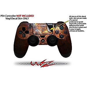 WraptorSkinz Vinyl Decal Skin Compatible with Sony PS4 Controller PlayStation 4 Original Slim and Pro Kappa Space (Controller NOT Included)