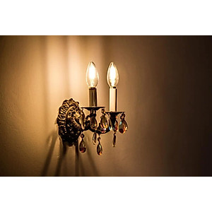 EcoSmart 60-Watt Equivalent B11 Dimmable Energy Star Clear Glass Filament LED Vintage Edison Light Bulb Bright White (6-Pack)