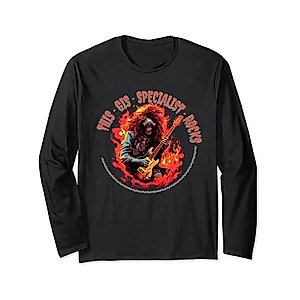 This Gis Specialist Rocks Funny Musician Long Sleeve T-Shirt