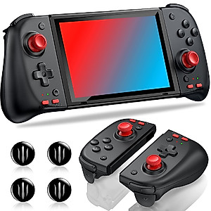 Kydlan Programmable Switch Controller Joycon for Nintendo Switch Joycon with Turbo, Motion Function, Replacement for Nintendo Switch Controller Joycon, Big Grip Switch Remote for Joycon