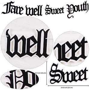 Gothic Death To My 20s Decorations for Her Women, Rip To My Twenties Funeral For My Youth 30th Birthday Decorations Supplies