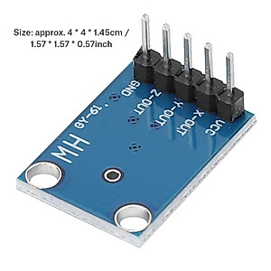 Accelerometer Module ADXL335(Welded), for , 3 Axis Tilt Angle Sensor, Small Size, Thin, Low Power Consumption, Measuring Static Gravitational and Dynamic Acceleration