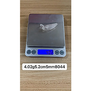 10PCS Unpainted Lure Blanks 4.02g 5.2cm with 5mm Free Fishing Eye Crankbait Baits Simulation Blank Body Clear Hard Baits Trout Salmon Minnow Lure Popper Lures Topwater Freshwater 5mm 8044