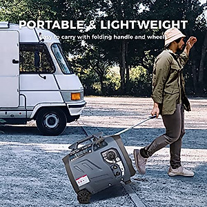 A-ITECH 2300-Watt Dual Fuel RV Ready Portable Inverter Generator Small with Super Quiet Operation for Home or Emergency, EPA & CARB Compliant, AT20-223001