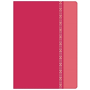 RVR 1960 Biblia de Estudio Holman, fucsia/rosado con filigrana símil piel (Spanish Edition)
