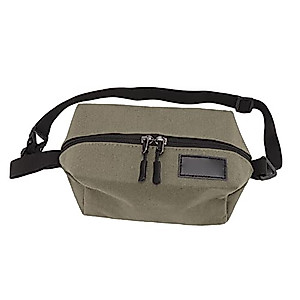 Tissue Dispenser, Practical Zipper Closure Canvas Multi Purpose Napkin Paper Dispenser Folding for Outdoor Activities