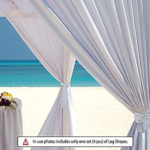Canopy Leg Drape Accessories - 8 Foot. Canopy Not Included.
