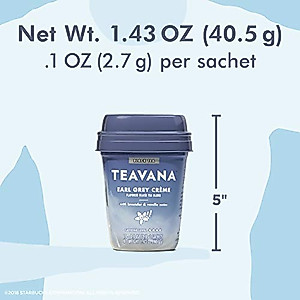 Teavana Earl Grey Crème, Black Tea With Lavender and Vanilla Notes, 60 Count (4 Packs of 15 Sachets)