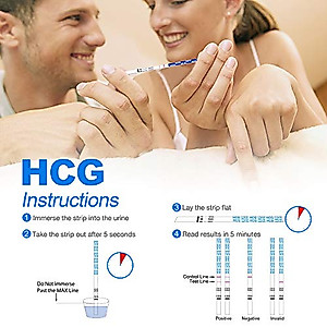 MomMed Ovulation Test Strips, Ovulation and Pregnancy Tests (LH50-HCG20), Includes 50 Ovulation Tests and 20 Pregnancy Tests with 70 Urine Cups, Accurately Track Ovulation and Detect Early Pregnancy