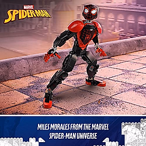 LEGO Marvel Miles Morales Figure Set, 76225 Fully Articulated Spider-Man Action Toy, Super Hero Movie Collectible, Birthday Gift Idea for Kids