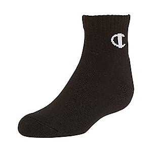 Champion unisex child Champion 6-pack in Quarter Or Low Cut Socks, 1, 7 9 US