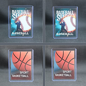 WINTRA 3" x 4" 100 Count 35pt Topload Hard Card Holder and 100 Count Penny Soft Card Sleeves Protectors Bundle for Trading and Sports Cards (100 topload + 100 Sleeves)