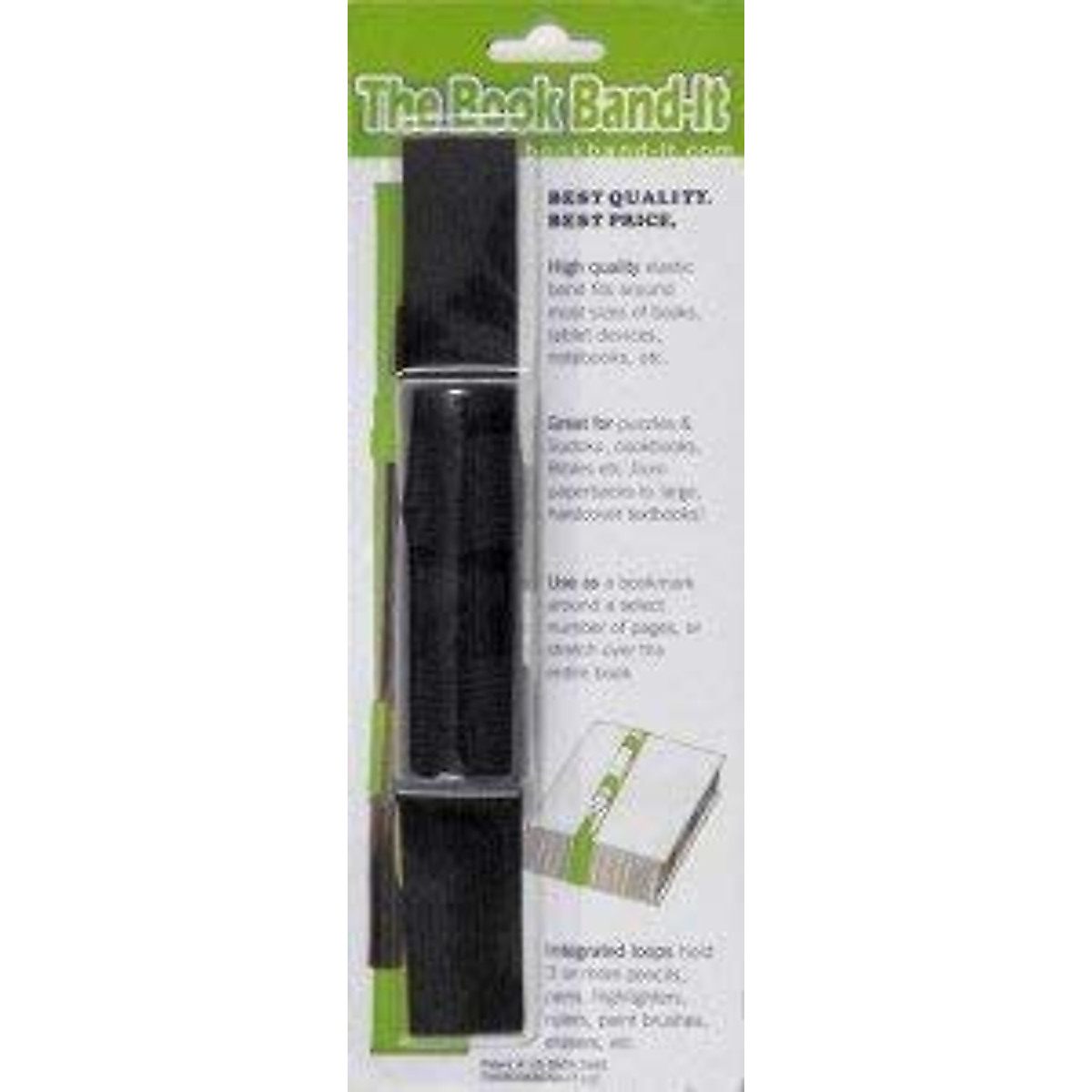 Book Band Bookmarks Pencil Holder 2 Black for $3.00