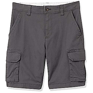 Amazon Essentials Men's 10” Lightweight Ripstop Stretch Cargo Short, Dark Grey, 32
