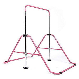 DOBESTS Gymnastics Bar, Kids Folding Horizontal Bar, Adjustable Height Gymnastic Horizontal Bars, GymnasticTraining Equipment for Home Gym Indoor Garden Outdoor