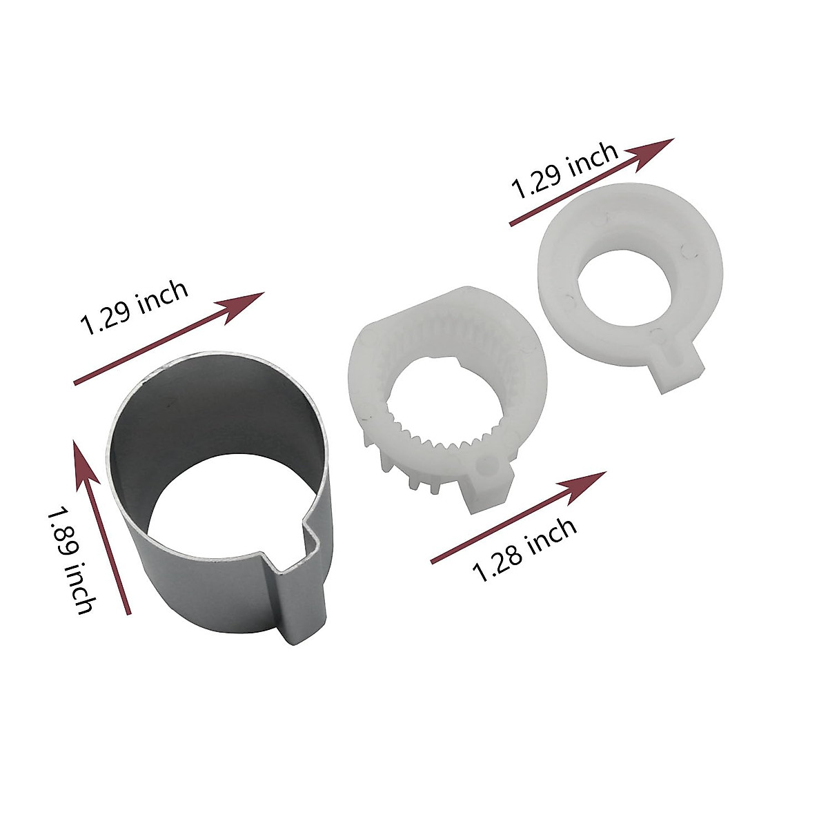 YHXiXi Stop Tube and Temperature Limit Stop Kit Replacement Faucet Valve Cartridge, Small, Chrome