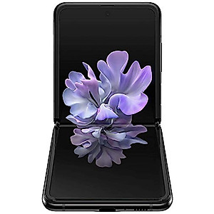 Samsung Galaxy Z Flip (256GB, 8GB) 6.7" Foldable AMOLED, Snapdragon 855+, AT&T Unlocked GSM 4G LTE (T-Mobile, Metro, Straight Talk) F700U/DS (Mirror Black) (Renewed)