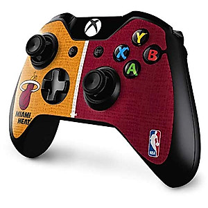 Skinit Decal Gaming Skin compatible with Xbox One Controller - Officially Licensed NBA Miami Heat Canvas Design