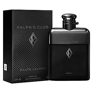 Ralph Lauren FRAGRANCES - Ralph's Club - Parfum - Men's Cologne - Woody & Ambery - With Lavandin, Vetiver, Cardamom, and Patchouli - Intense Fragrance - 3.4 Fl Oz