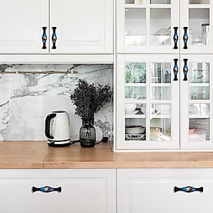 4 Pack Cabinet Pulls Handles Cabinet Hardware for Kitchen and Bathroom Cabinets, Drawer Pull, Cow Animal Livestock Fence Wooden