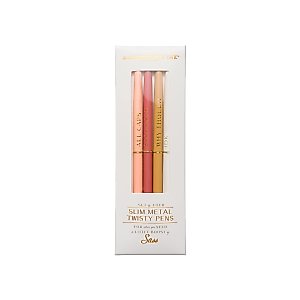 DesignWorks Ink Set of 4 Slim Metal Twisty Pens - Sass Set