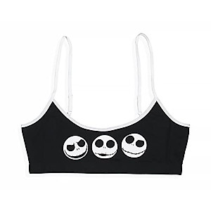 Disney Womens The Nightmare Before Christmas Jack Skellington Bralette and Short Pajama Lounge Set (X-Small) Black