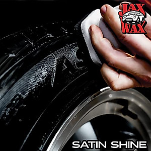 Jax Wax Super Blue Solvent - Commercial Grade Solvent Based Tire Dressing for Rubber, Plastic, and Vinyl, Tire Shine for Wet Looking Wheels – 16 Oz
