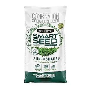 Pennington Smart Seed Sun and Shade Grass Mix 20 lb, Black Label
