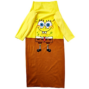 Northwest Nickelodeon's Spongebob Squarepants, Being Bob Adult Comfy Throw Blanket with Sleeves, 48" x 71", Multi Color