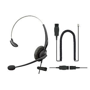DailyHeadset RJ9 Avaya Phone Headset Compatible with Avaya 1600, 9600, J100 Series IP Phones Model Noise Cancelling Plus 3.5mm Adapter for Smartphone
