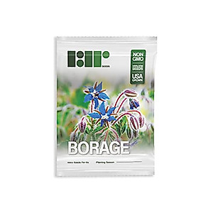 Borage Seeds - Starflower - Heirloom Non-GMO Herb Seeds for Planting an Herb Garden - 100 Seeds - Borago Officinalis - by RDR Seeds