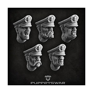 Green Stuff World for Models and Miniatures Officer Heads S104