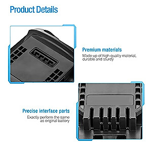 Powerextra 9.0Ah Replacement Battery Compatible with Dewalt 20V/60V Cordless Power Tools DCB180 DCB200 DCB204-2 DCB205-2 DCB206 DCD/DCF/DCG Series 2 Pack