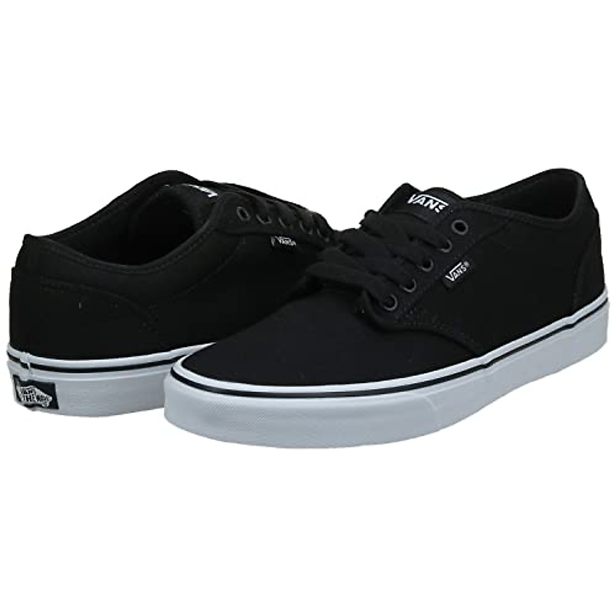 Vans Men's^Men's Atwood Low-Top Sneakers, Canvas Black White, 11 UK
